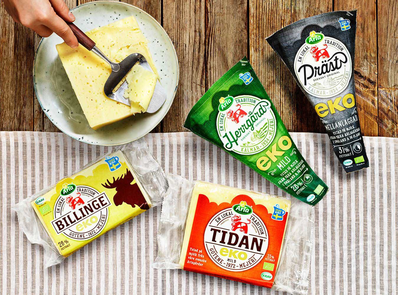 Ostar från Arla – hårdostar, dessertostar och riven ost | Arla